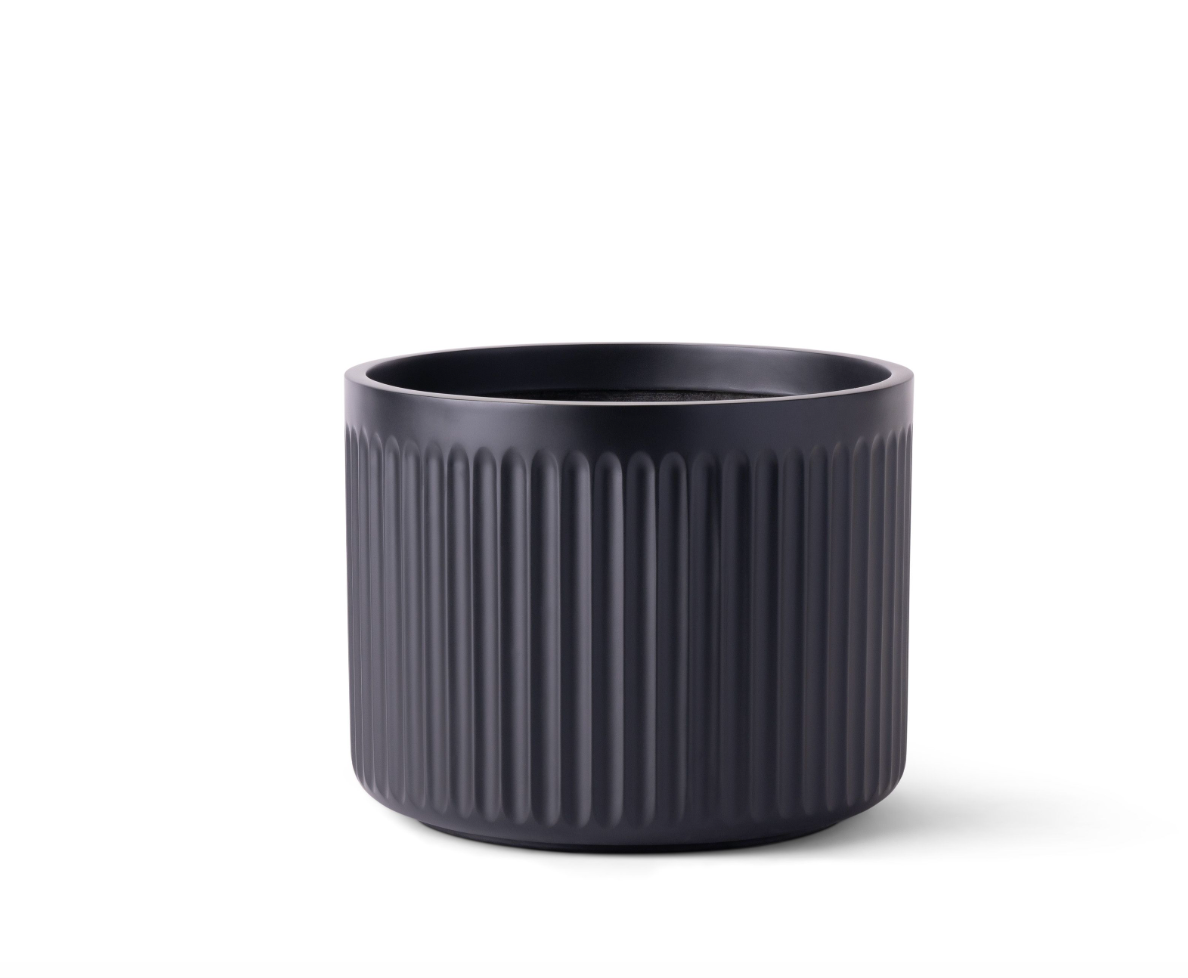 Leo Pot - Black | Melbourne Indoor Plants