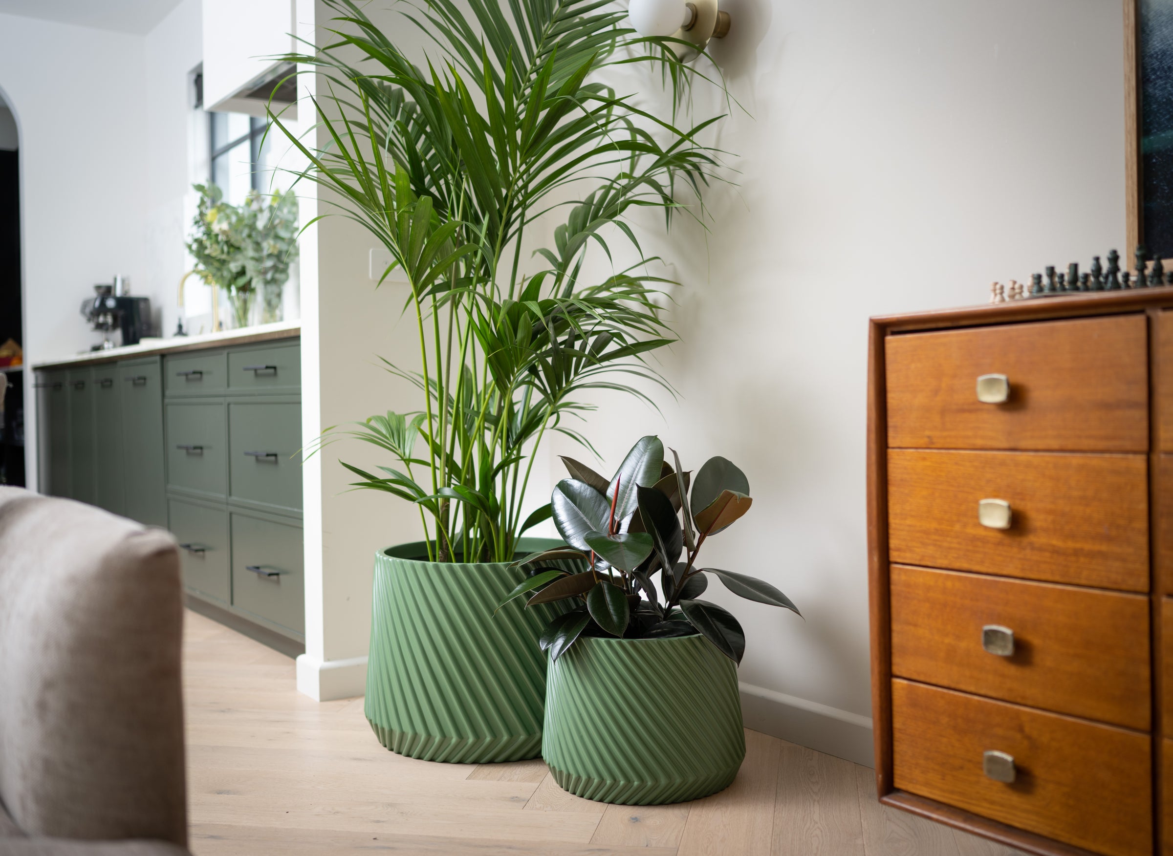 Gigi Pot - Olive Green | Melbourne Indoor Plants